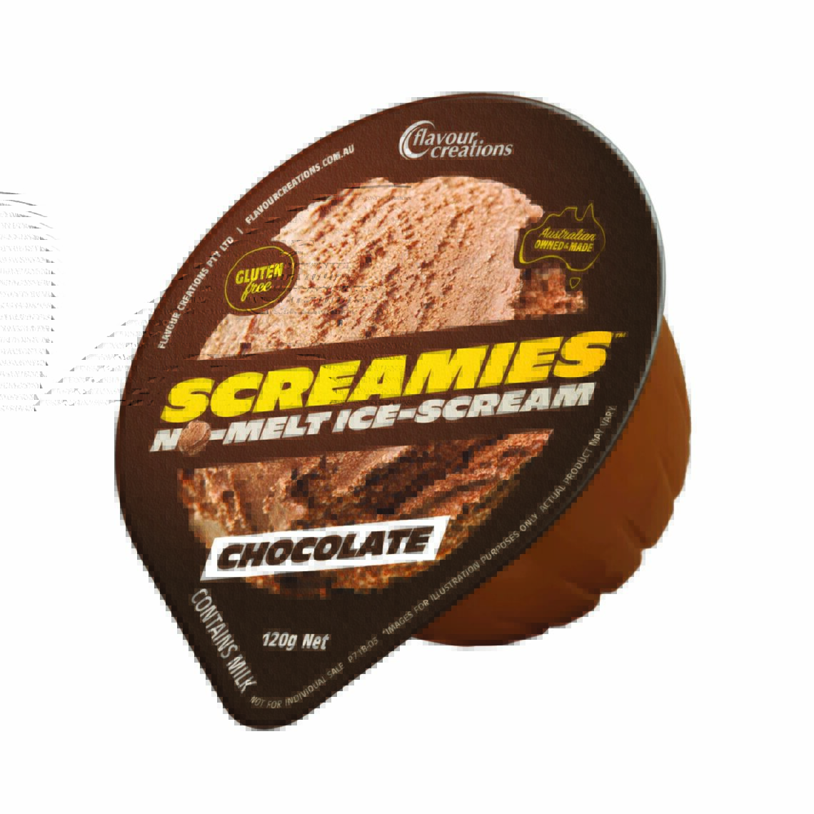 SCREAMIES Chocolate | No-Melt Ice-Scream for Everyday Adventures