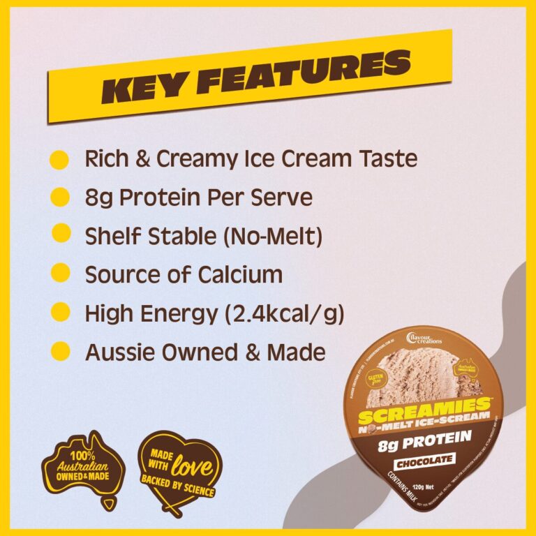 SCREAMIES Protein Chocolate | Australian No-Melt Ice-Scream